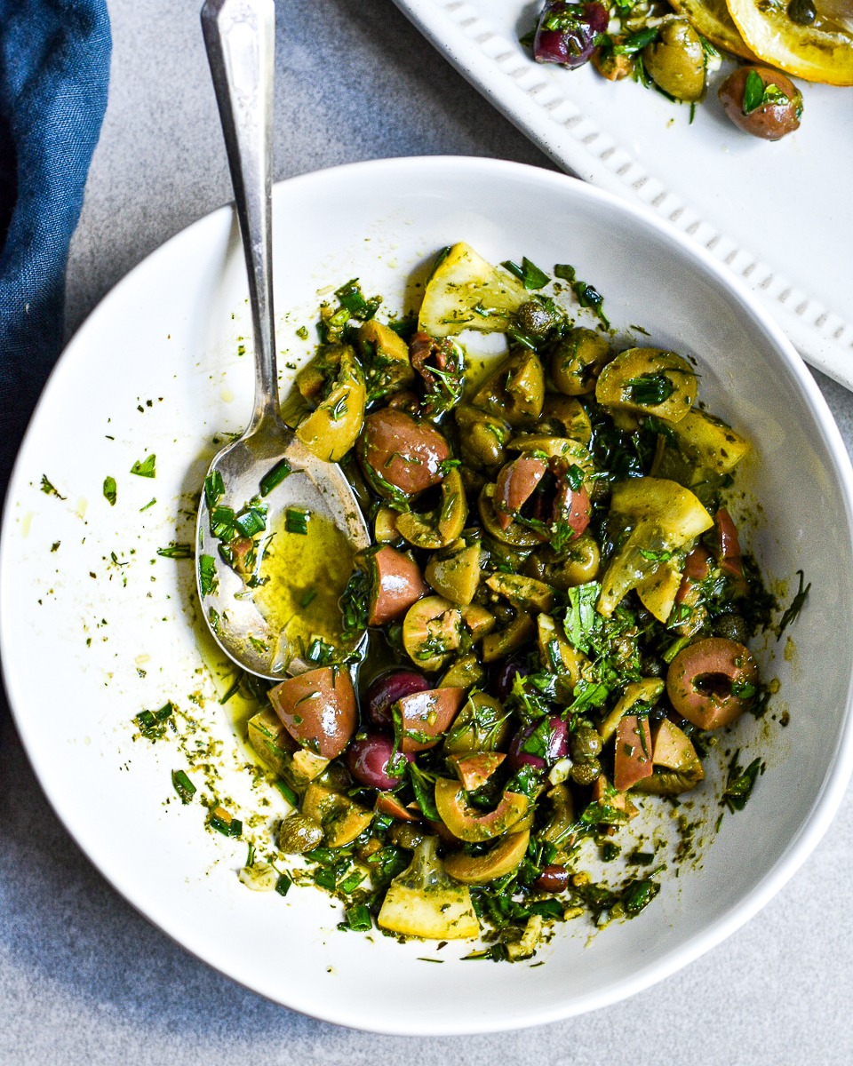 Baked Whole Fish with Olive Relish - UncomplicatedChef