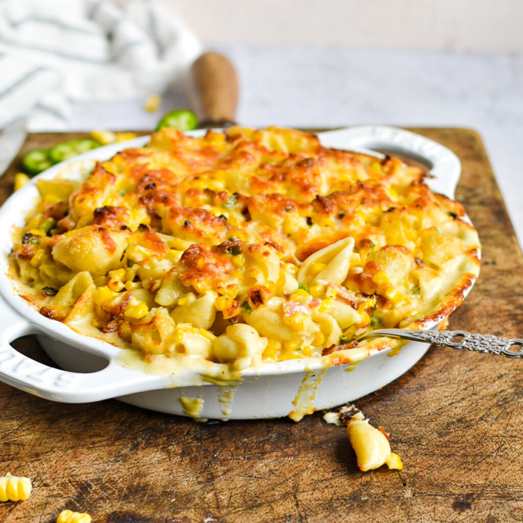 Summer Corn Mac and Cheese - UncomplicatedChef