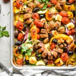 Greek Sausage Sheet Pan Dinner - UncomplicatedChef