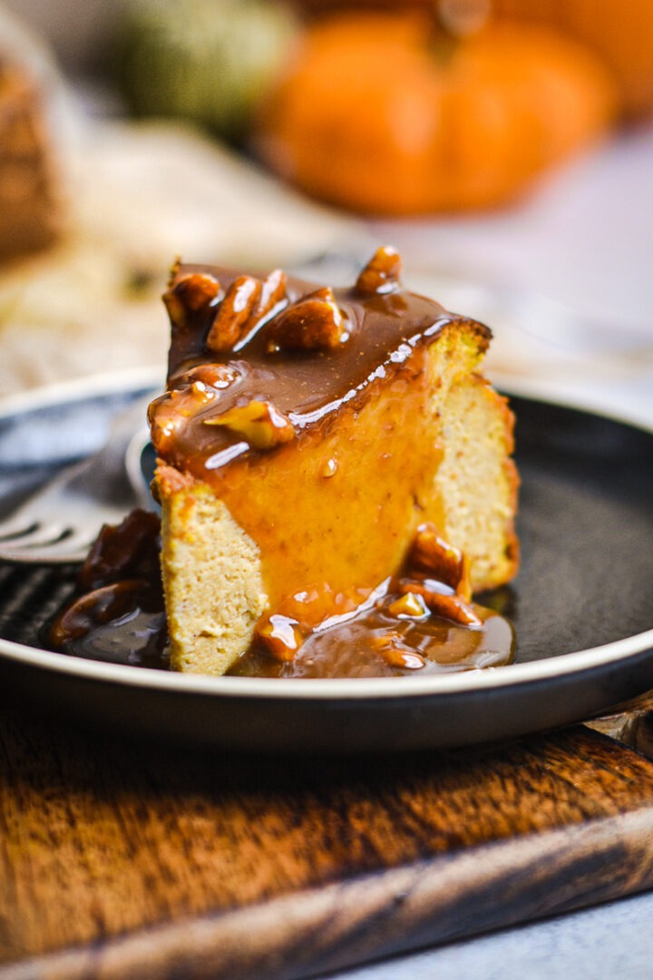 Pumpkin Basque Cheesecake - UncomplicatedChef