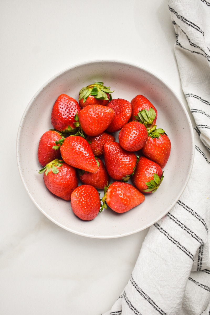 Balsamic Marinated Strawberries with Ice Cream