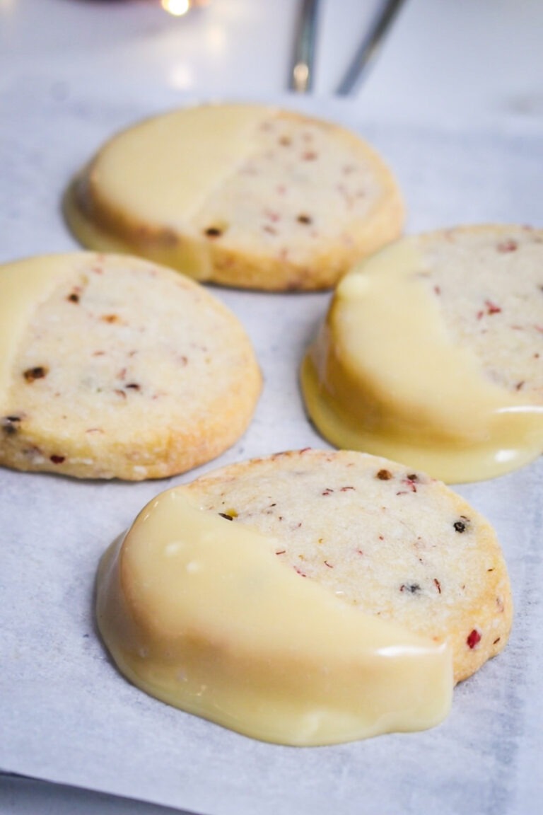 Pink Peppercorn Shortbread Cookies - UncomplicatedChef