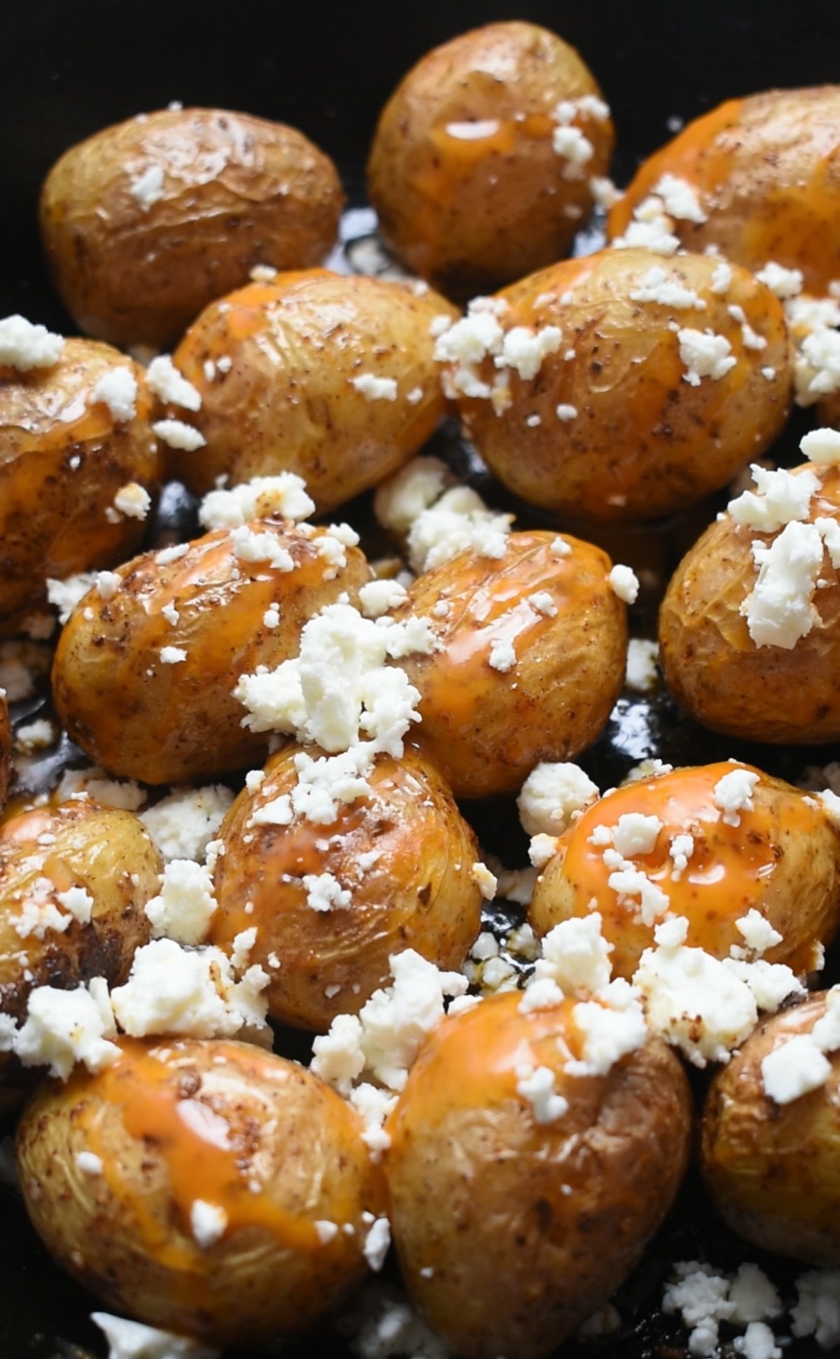 Roasted Buffalo and Feta Potatoes - UncomplicatedChef