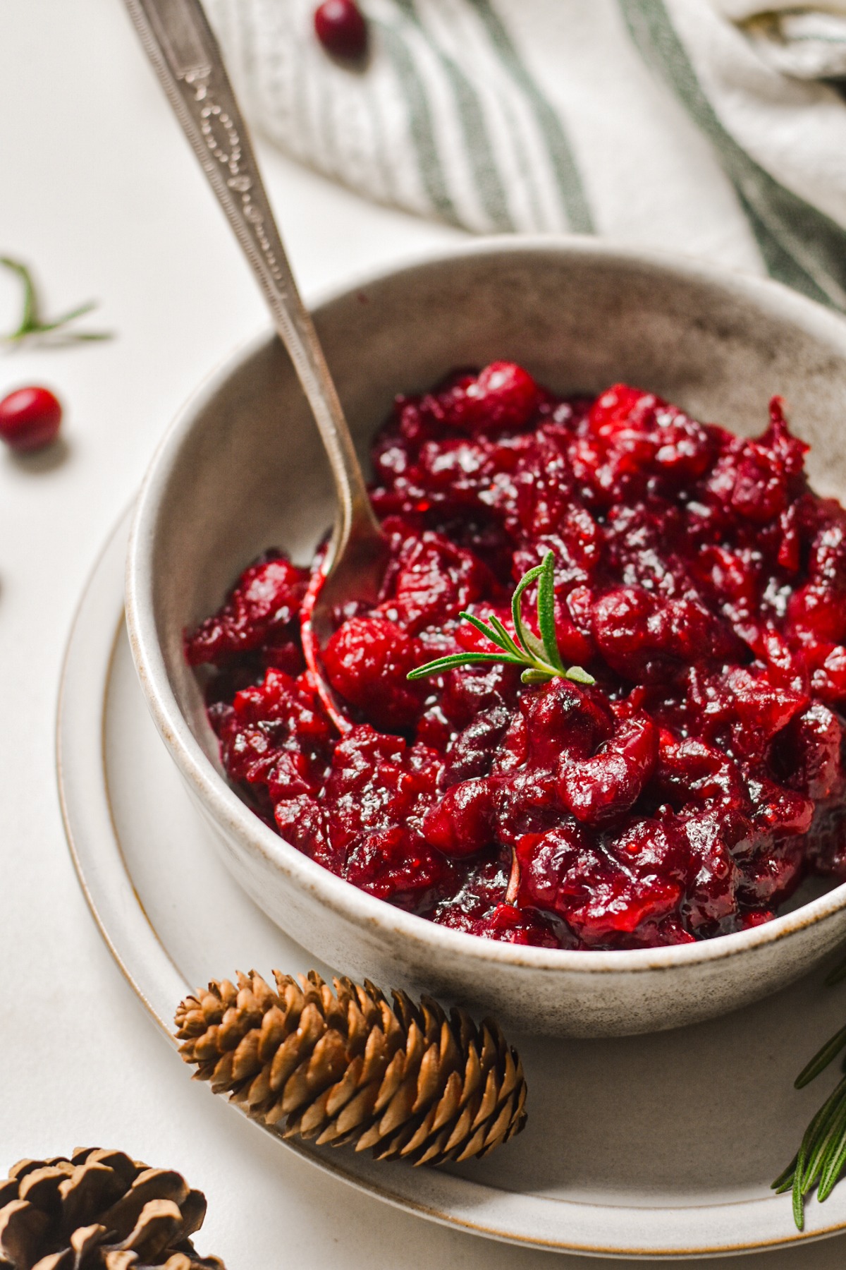 Ginger Balsamic Roasted Cranberry Sauce - UncomplicatedChef